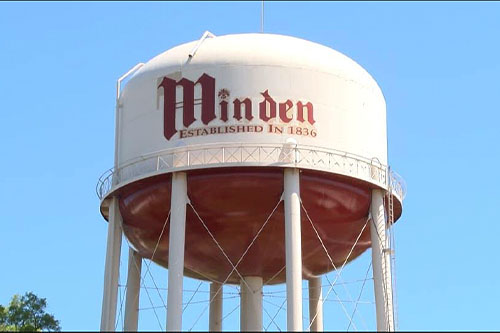 Water tower refurb under way | Webster Parish Journal