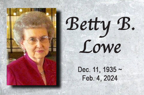 Obituary: Betty B. Lowe | Webster Parish Journal