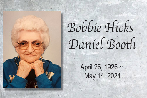Obituary: Bobbie Hicks Daniel Booth | Webster Parish Journal