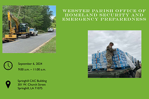 Disaster Preparedness Event scheduled for north end of parish September ...
