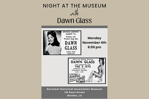 Dawn Glass to speak at Night at Museum | Webster Parish Journal