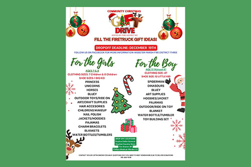 Webster Parish Fire District Three launches second annual ‘Fill the ...